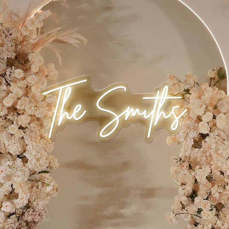 Custom Name Neon Sign|home Decor Wall Decor|wedding Backdrop|wedding ...