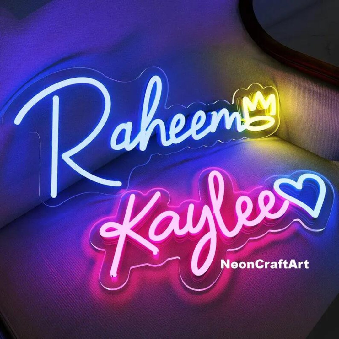 Personalized Led Name Sign Custom Teenage Girl Gifts,custom Neon Name ...
