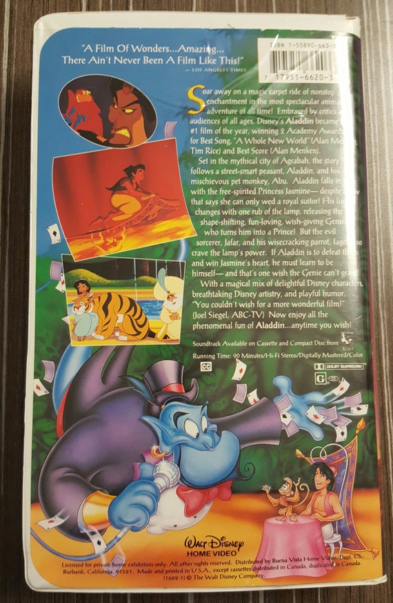 Aladdin 1992 Vhs