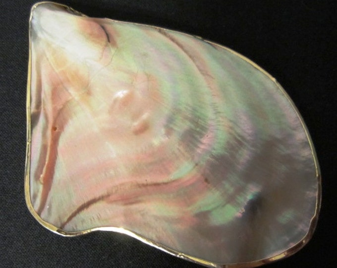 Vintage Oyster Shell MOP Bolo Scarf Tie Slide or Belt Buckle - Etsy