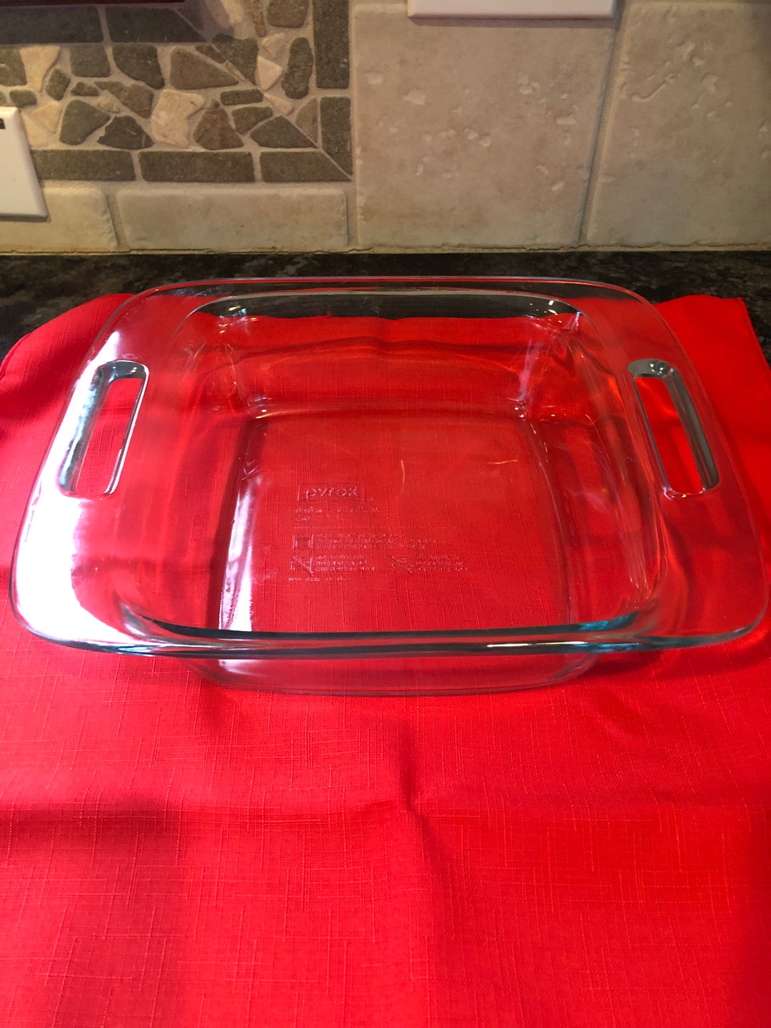 Aqua Tint Pyrex Casserole Dish: 8x8" Clear Glass Pan - Etsy
