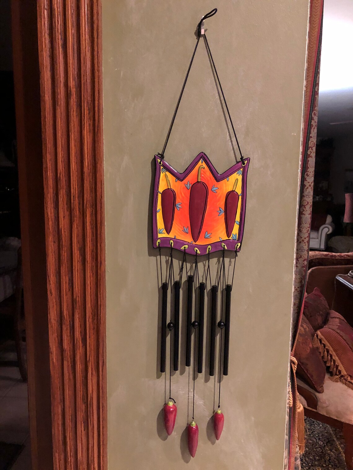 Red Hot Chili Pepper Wind Chimes/garden/kitchen Wind Chimes - Etsy