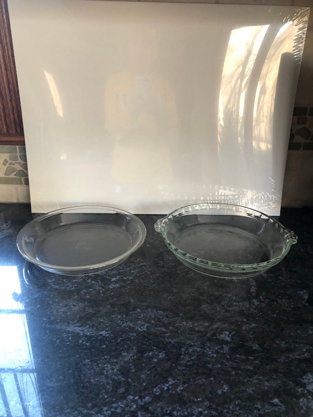 2 Clear Pyrex Pie Pans Pyrex 95 24 Cm And Pyrex 9 Etsy