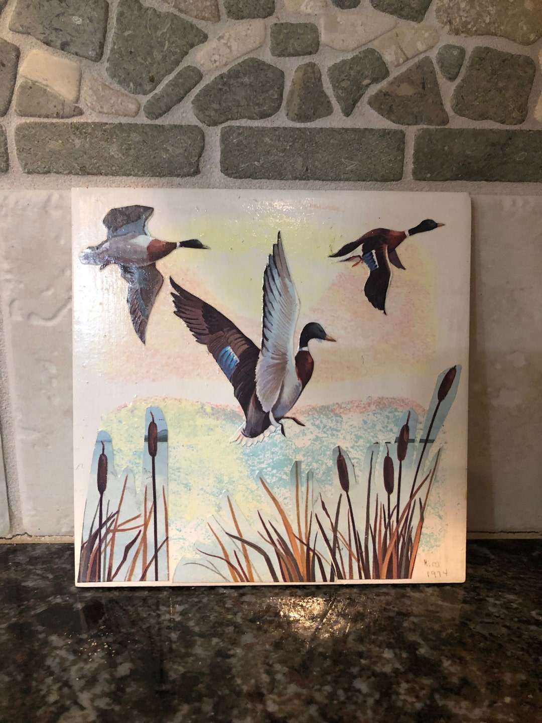 Duck Tile 6 X 6 Tile Duck Decal Tile Decoupage - Etsy