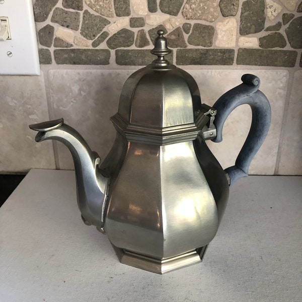 Pewter Tea Pot - Etsy