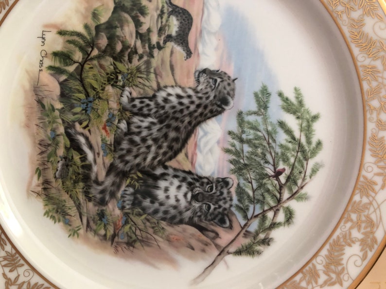 Beautiful Lenox Limited Edition Snow Leopards Plate, Nature's Nursery ...