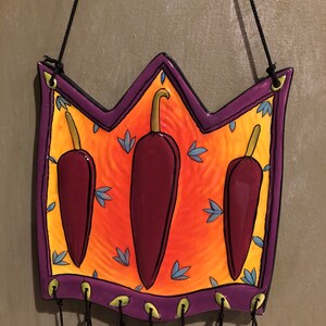 Red Hot Chili Pepper Wind Chimes/garden/kitchen Wind Chimes, Ceramic ...