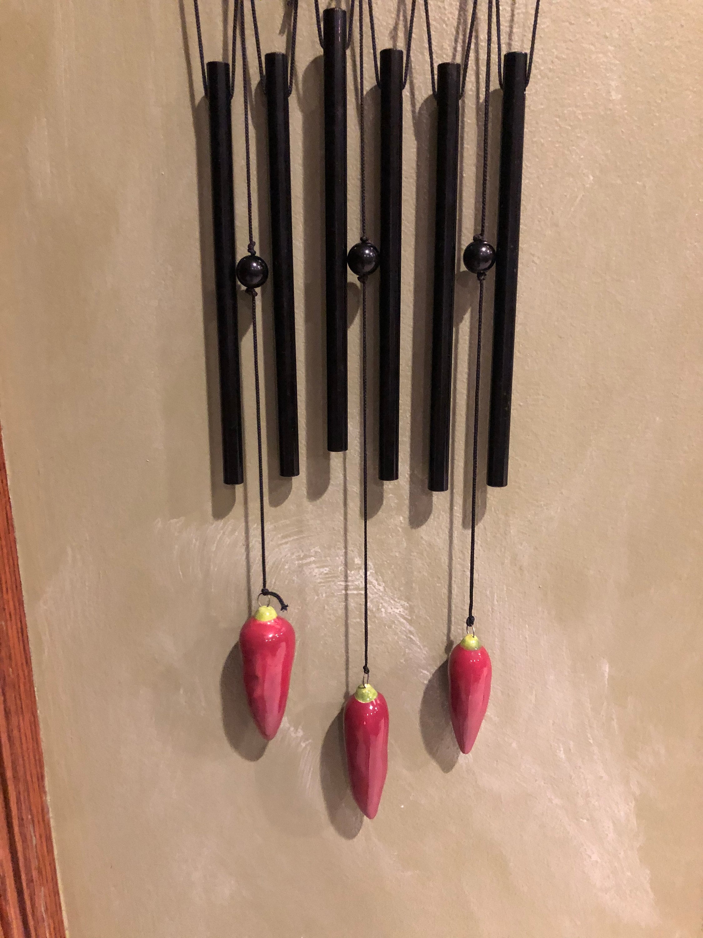 Red Hot Chili Pepper Wind Chimes/garden/kitchen Wind Chimes, Ceramic ...