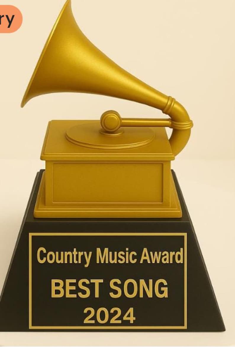 Personalized Grammy Award Replica: Gold Music Trophy, USPS Shipping of ...