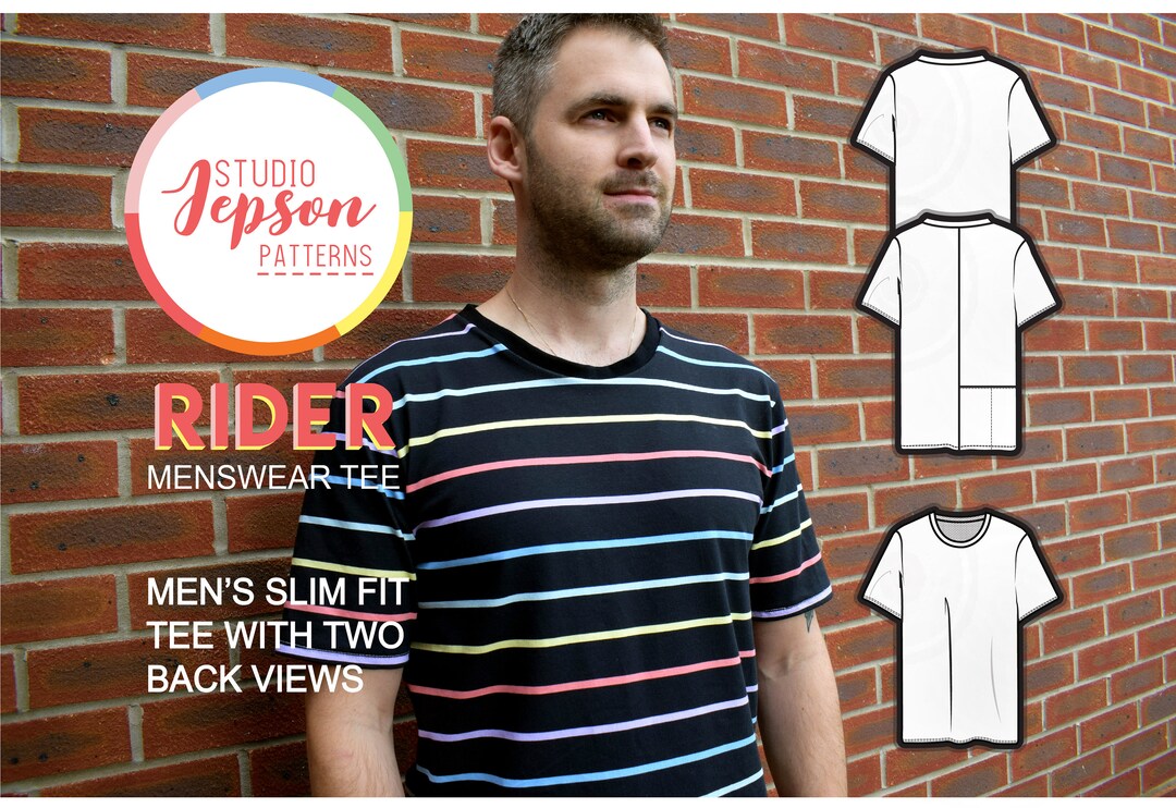 Digital Sewing Patterns for Men, Menswear T Shirt Pattern Pdf Download ...
