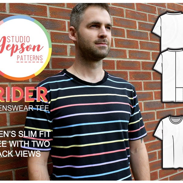 Mens Slim Fit Tshirt Pattern - Etsy