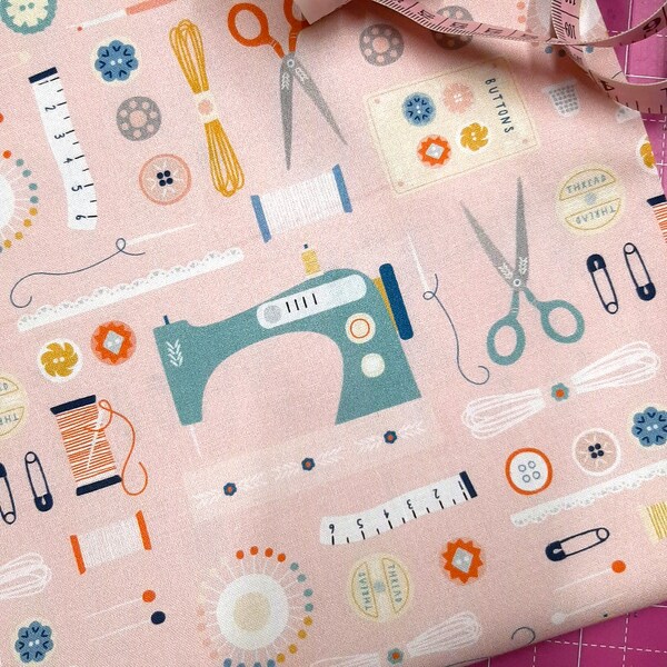 Sewing Theme Fabric - Etsy UK