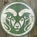 CSU Rams Logo, Distressed, Weathered, College Football, Man Cave ...
