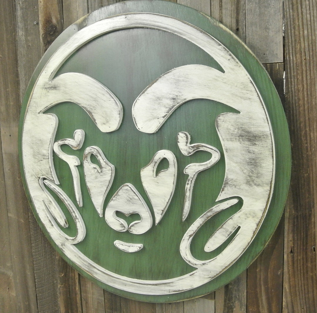 CSU Rams Logo, Distressed, Weathered, College Football, Man Cave ...