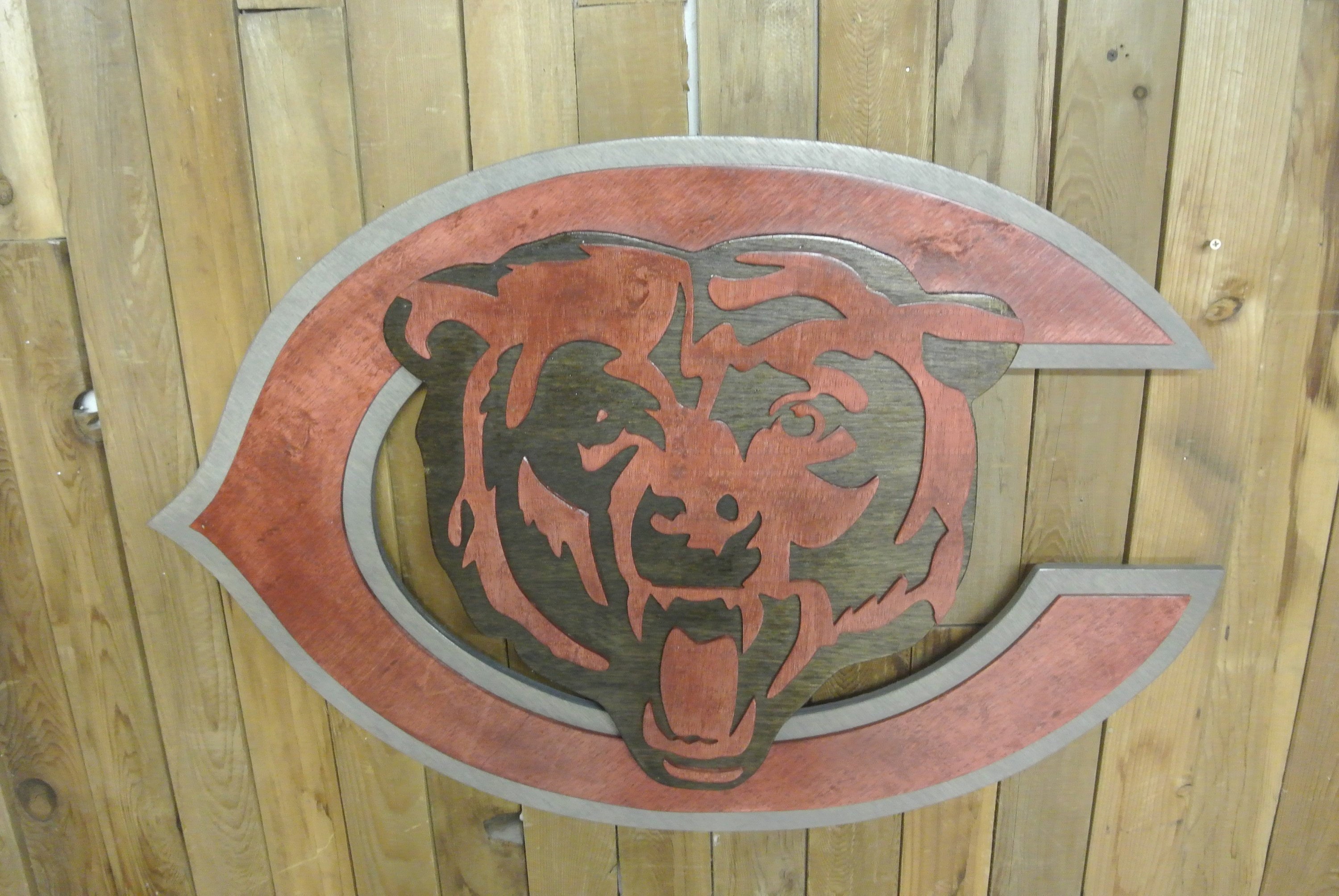 3D Chicago Bears Logo, Updated Stain, Chicago Illinois, Solider Field ...