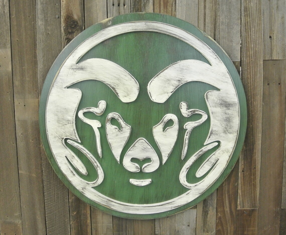 CSU Rams Logo, Distressed, Weathered, College Football, Man Cave ...