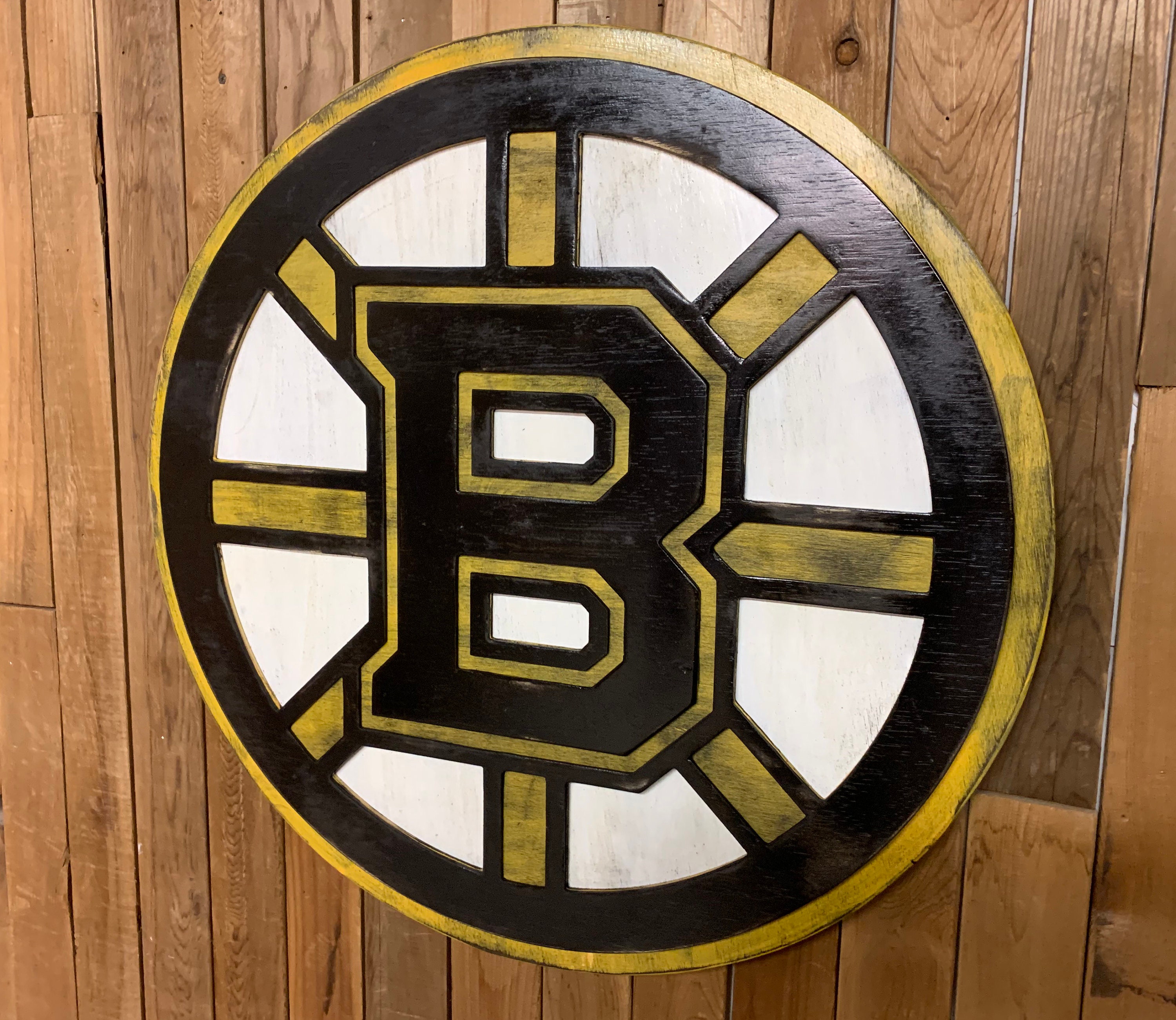 3D Boston Bruins Wooden Logo Wallhanging, Distressed - Etsy.de