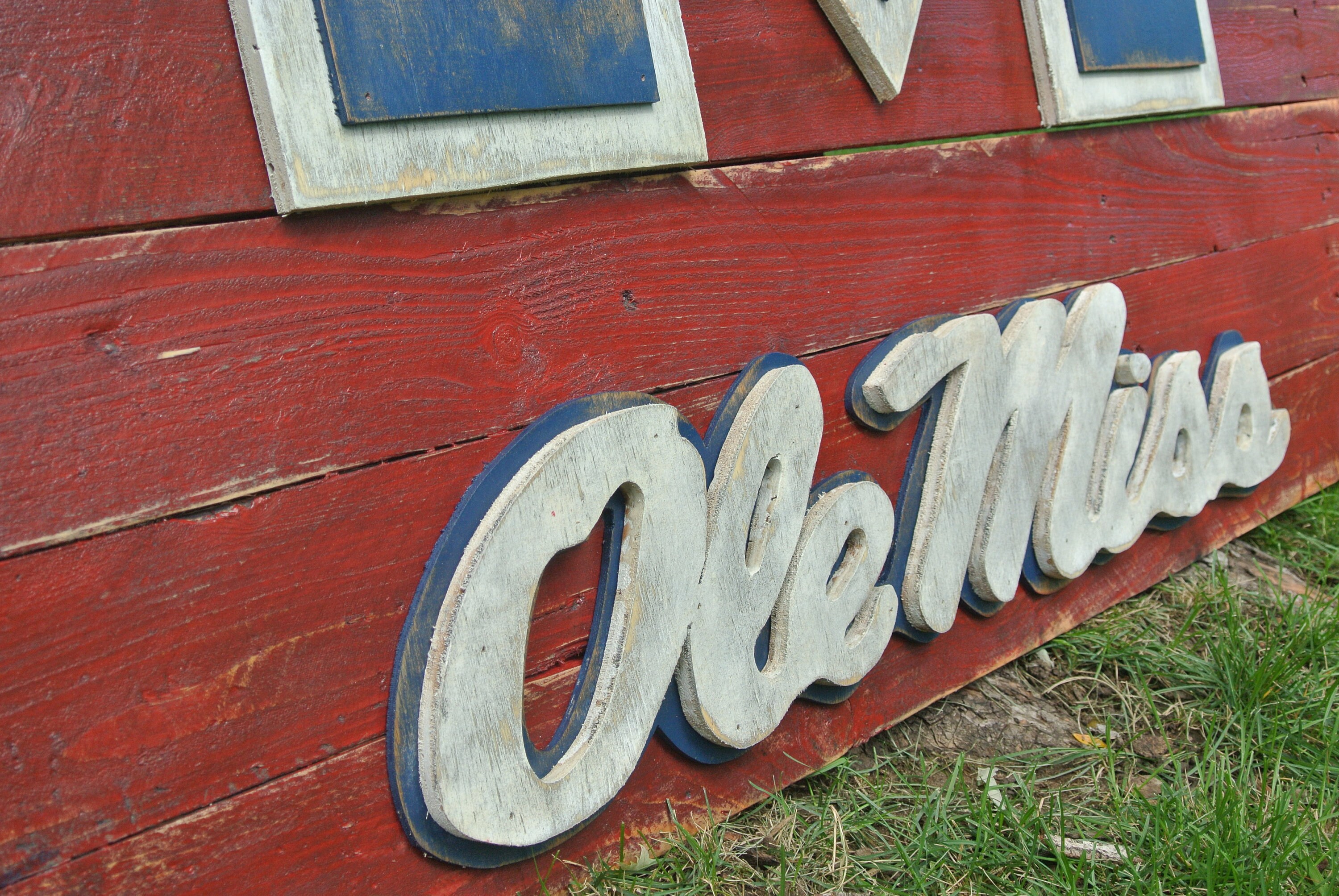 3D Ole Miss Logo, Reclaimed Wood, Wall Hanging - Etsy