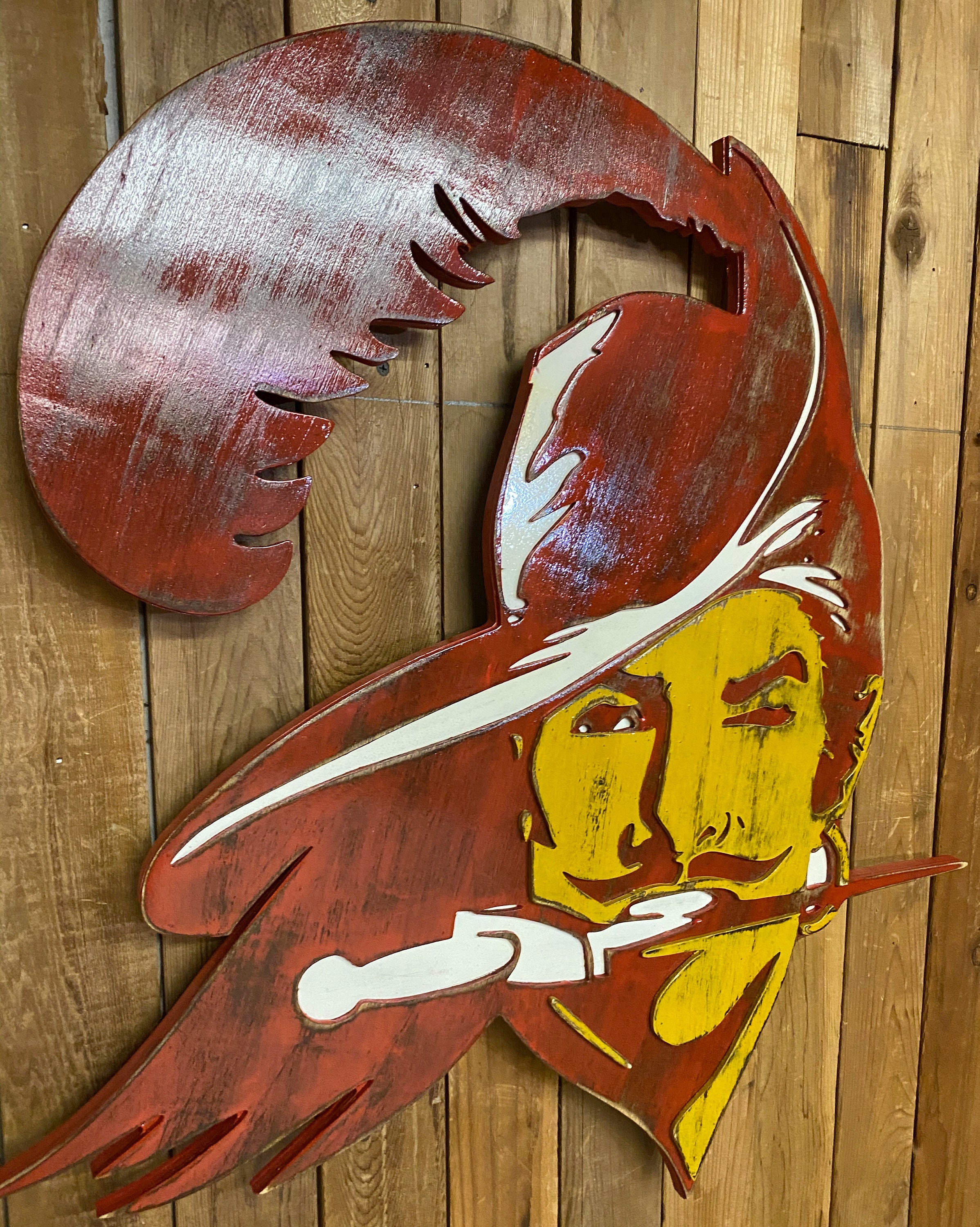 Bucco Bruce Old School Tampa Bay Buccaneers Wooden Logo - Etsy