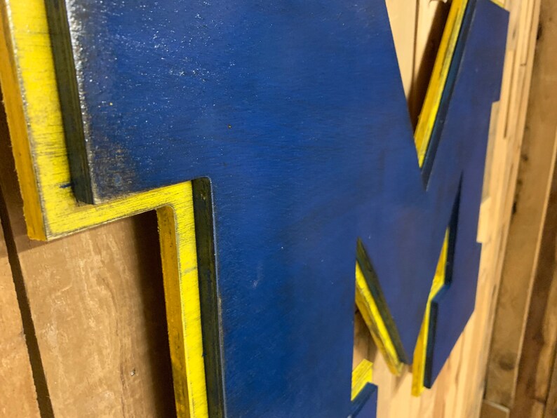 3D Michigan Wolverines Ann Arbor Michigan Big Ten - Etsy