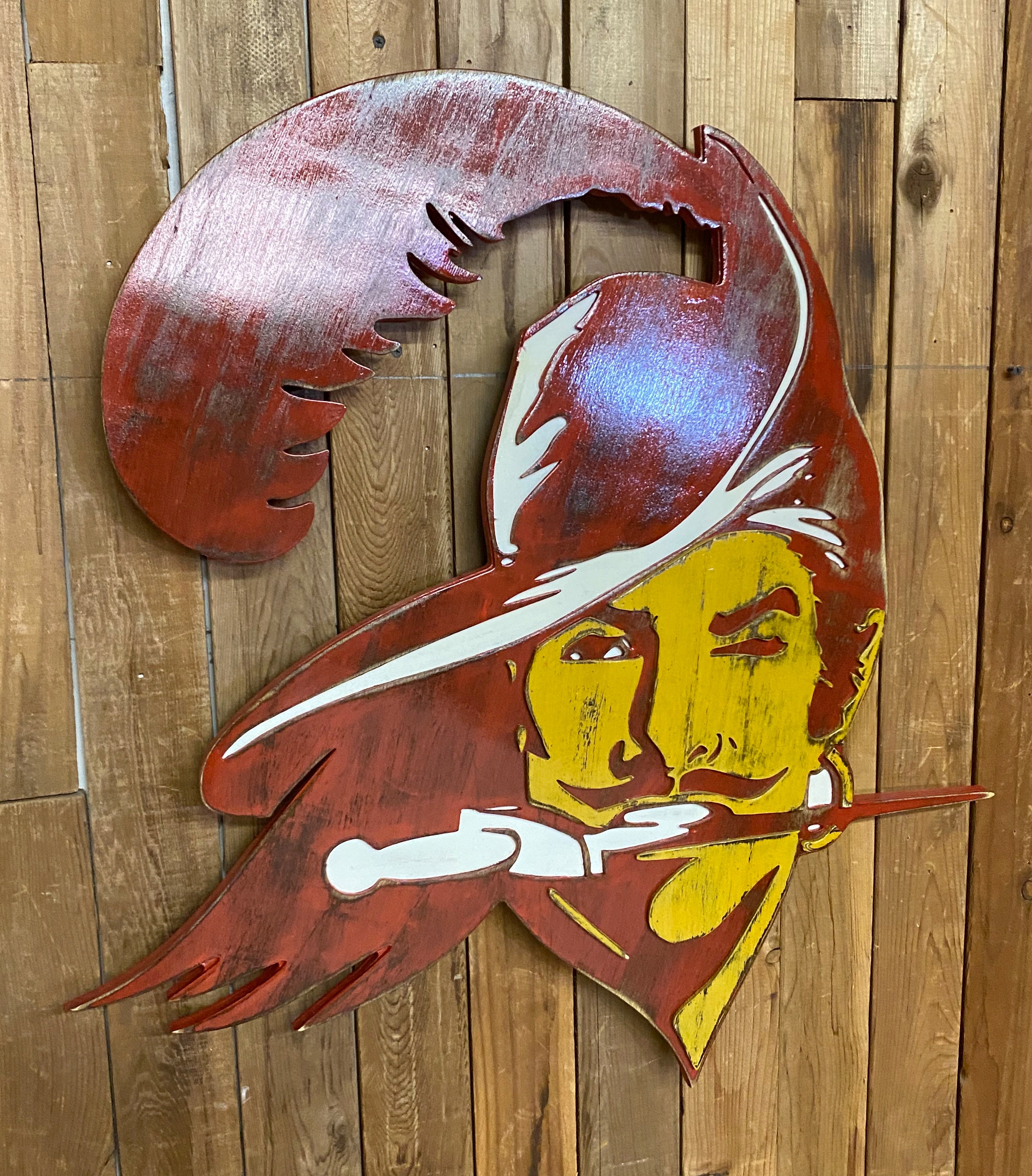 Bucco Bruce Old School Tampa Bay Buccaneers Wooden Logo - Etsy