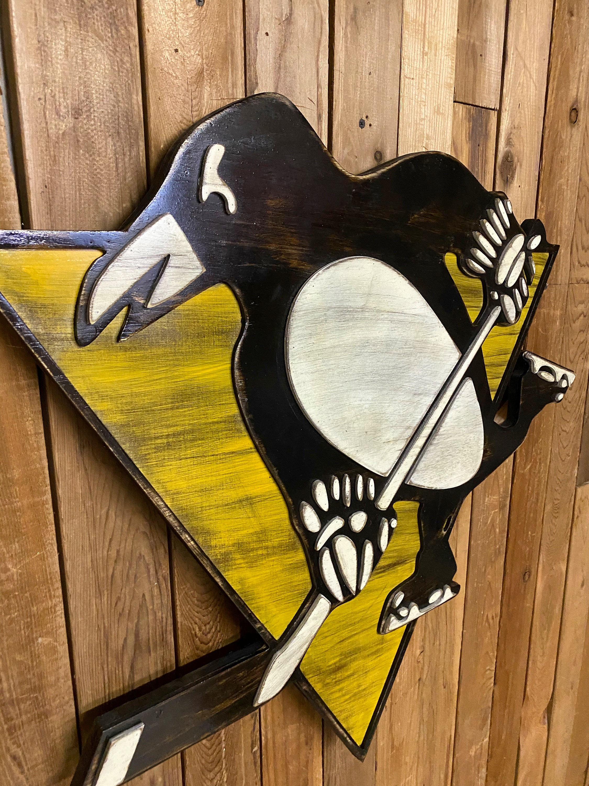 3D Old School Pittsburgh Penguin Logo, Pittsburgh Pennsylvania ...