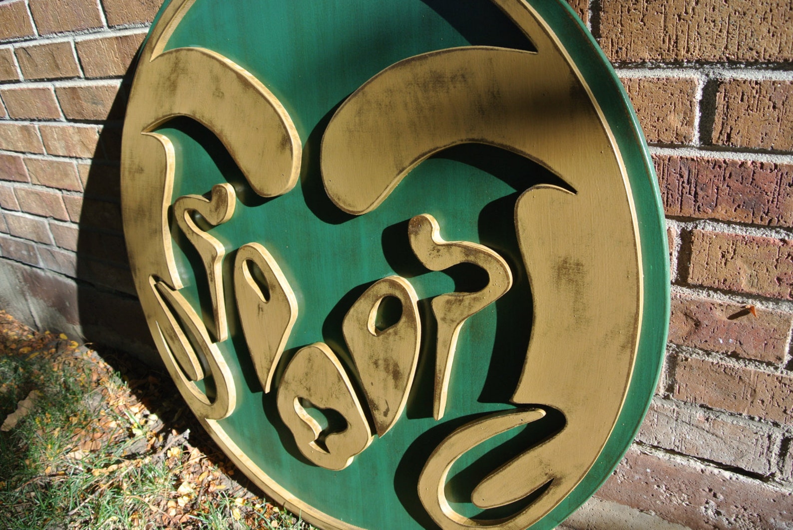 CSU Rams Logo, Distressed, Weathered, College Football, Man Cave ...