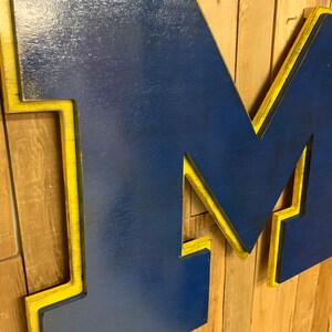 3D Michigan Wolverines Ann Arbor Michigan Big Ten - Etsy
