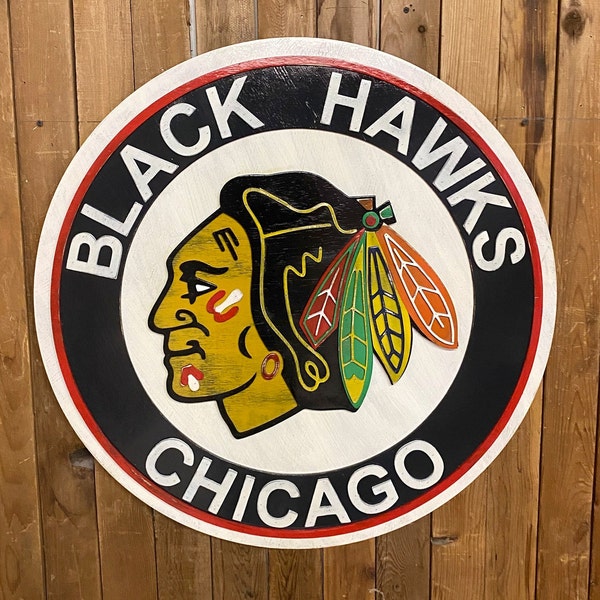 Blackhawks Logo - Etsy