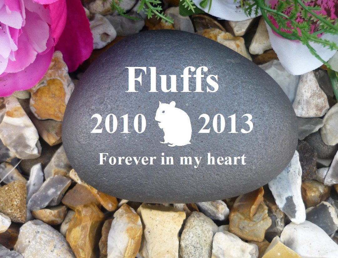 Personalized Pebble (stone Effect) - Pet Memorial - Weatherproof ...
