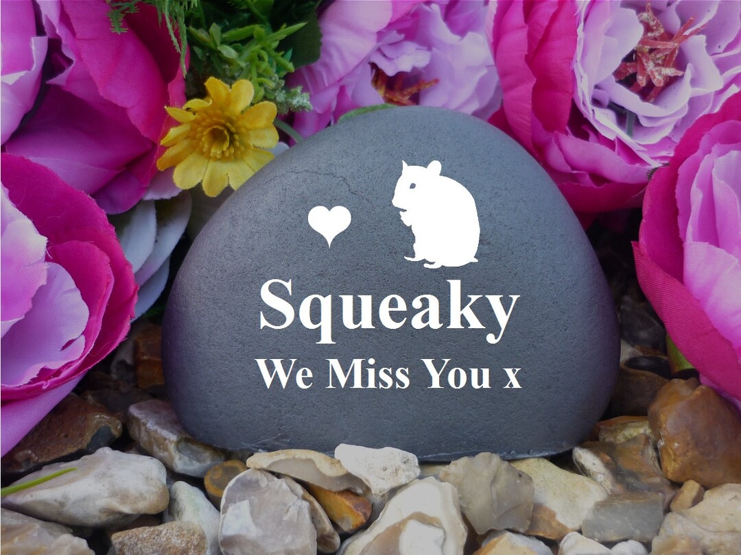 Personalized Pebble (stone Effect) - Pet Memorial - Weatherproof ...
