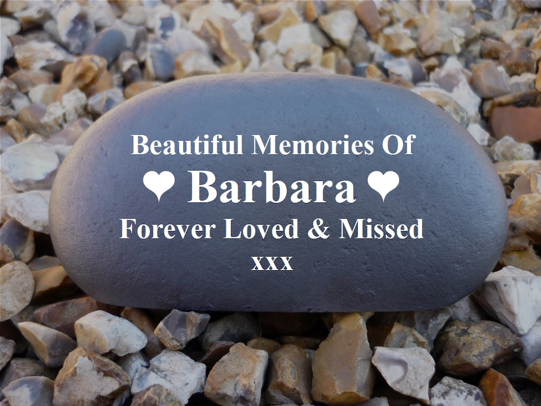 Personalized Pebble (stone Effect) - Personalized - Weatherproof ...