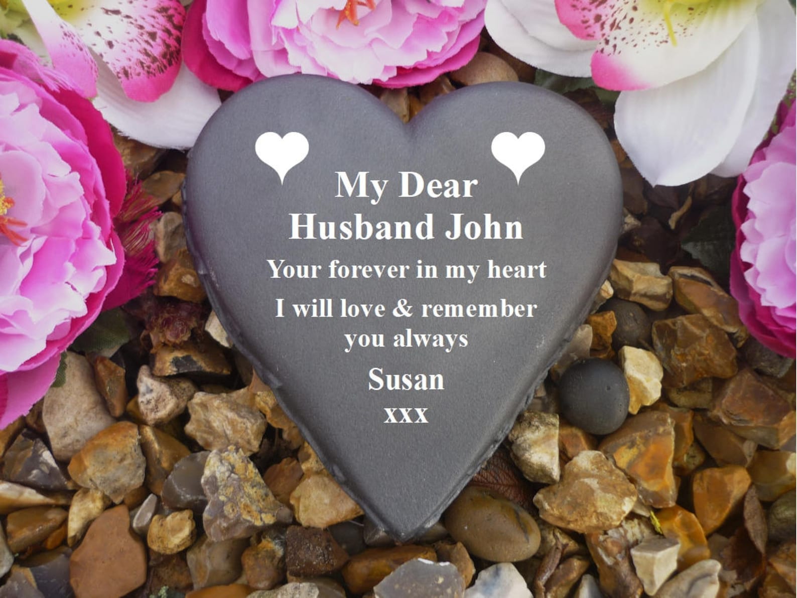 Memorial Heart - Weatherproof - Personalized - Heart Design - Etsy UK
