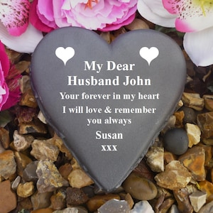 Memorial Heart Weatherproof Personalised Heart Design - Etsy UK