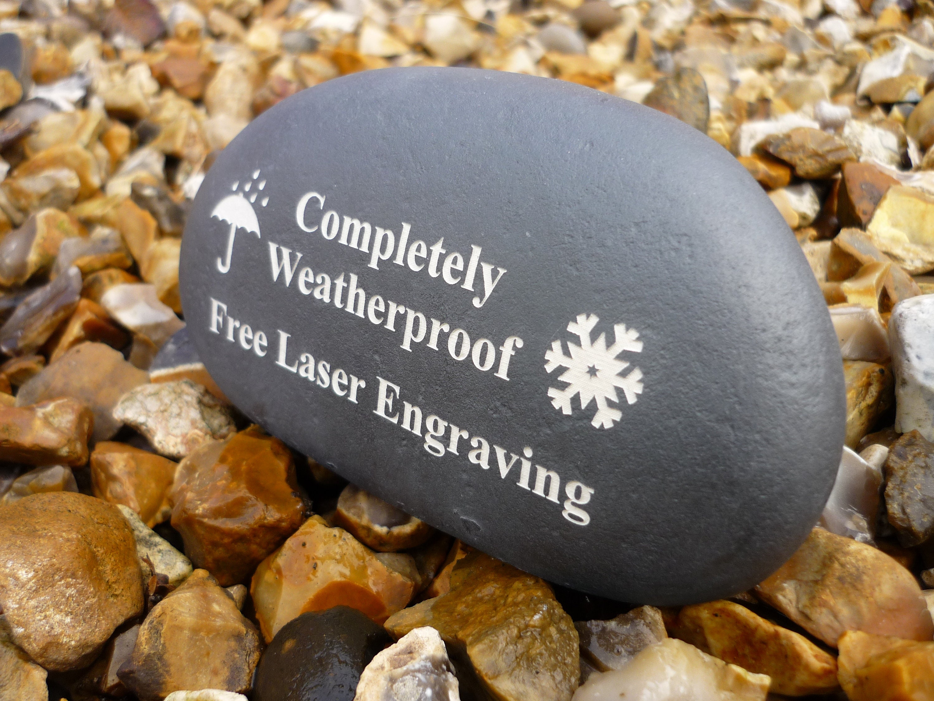 Personalised Pebble stone Effect Personalised | Etsy