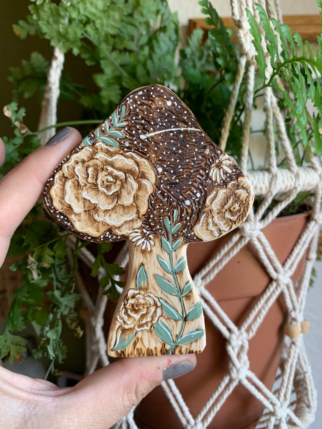 Cottagecore Detailed Flower/mushroom Shelf Decor - Etsy