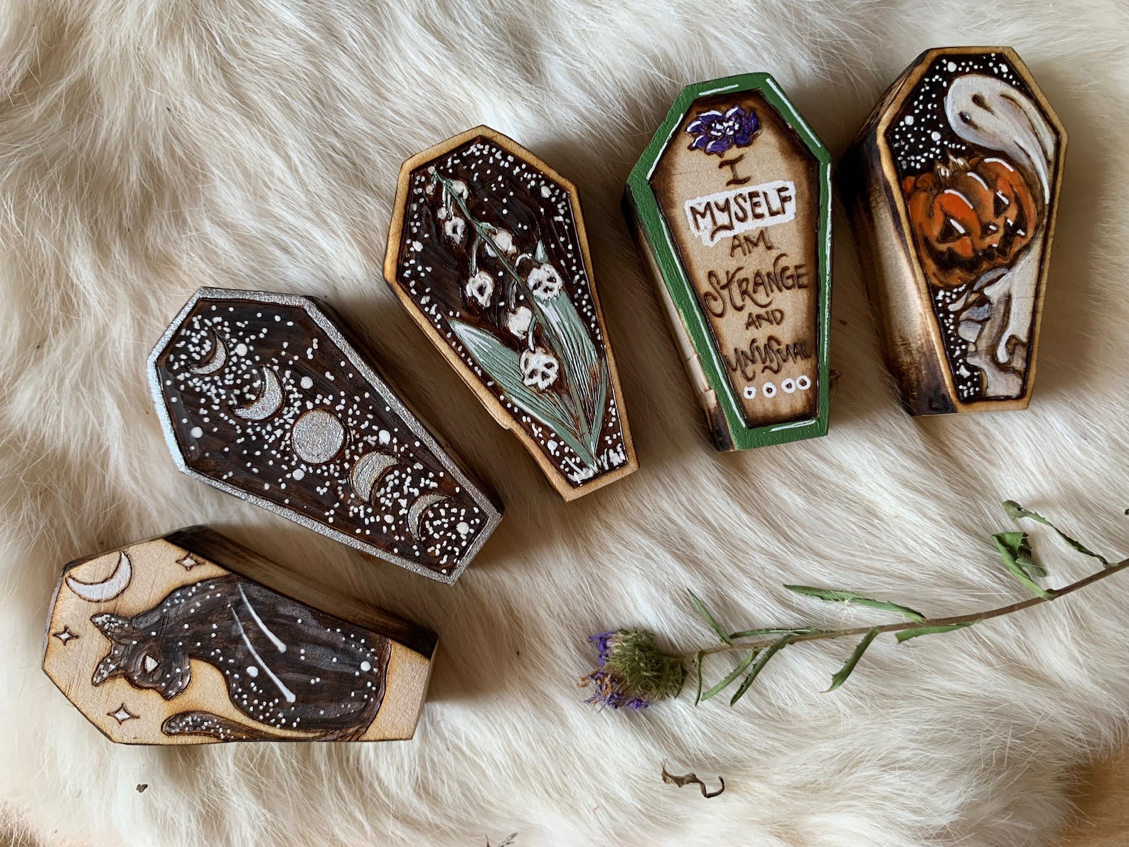 Mini Coffins Pastel Goth Shelf/wall Decor - Etsy