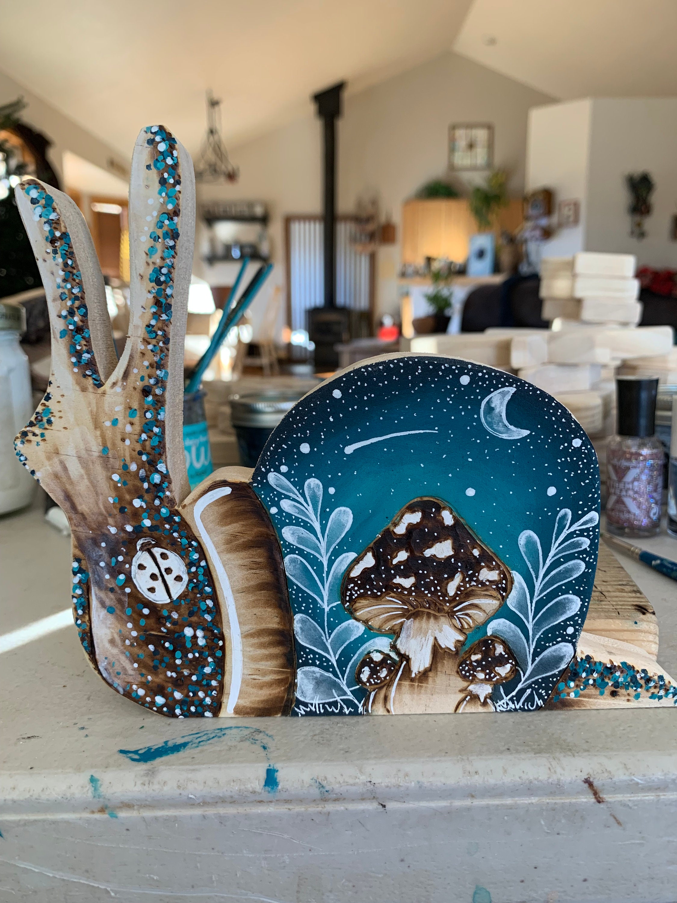 Cottagecore Detailed Snail Shelf Decor - Etsy