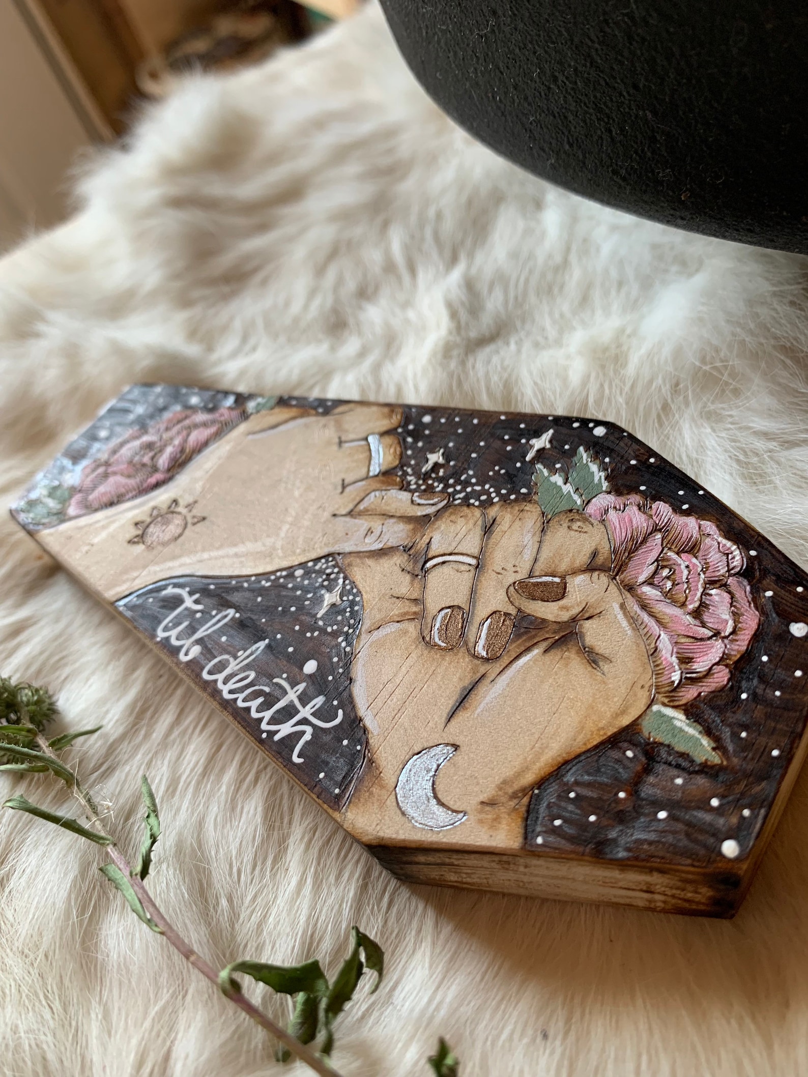 Pastel Goth Custom Coffin - Etsy