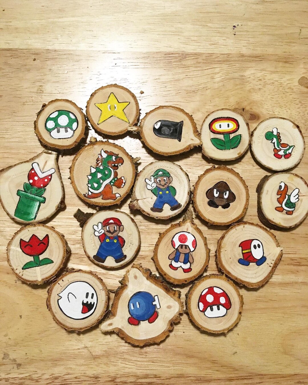 Retro Super Mario Mini-magnets/keychains/ornaments - Etsy