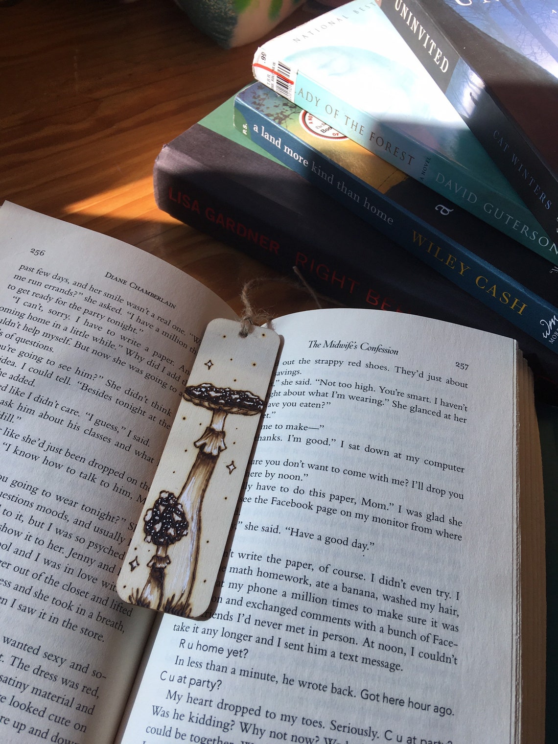Mushroom Cottagecore Wood Burned Bookmarks - Etsy