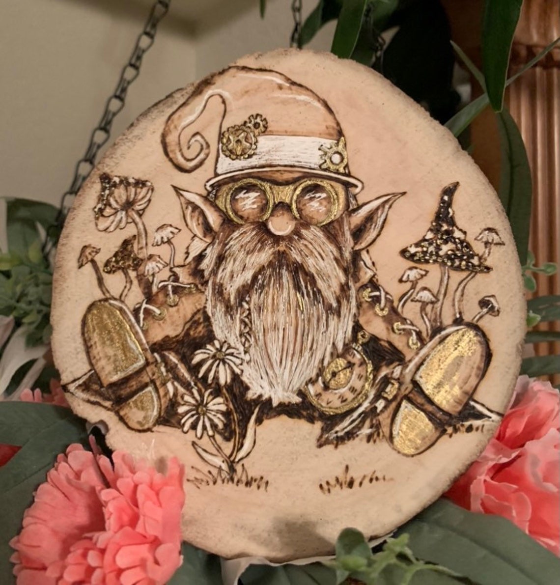 Steampunk/cottagecore Gnome Wall Decor | Etsy