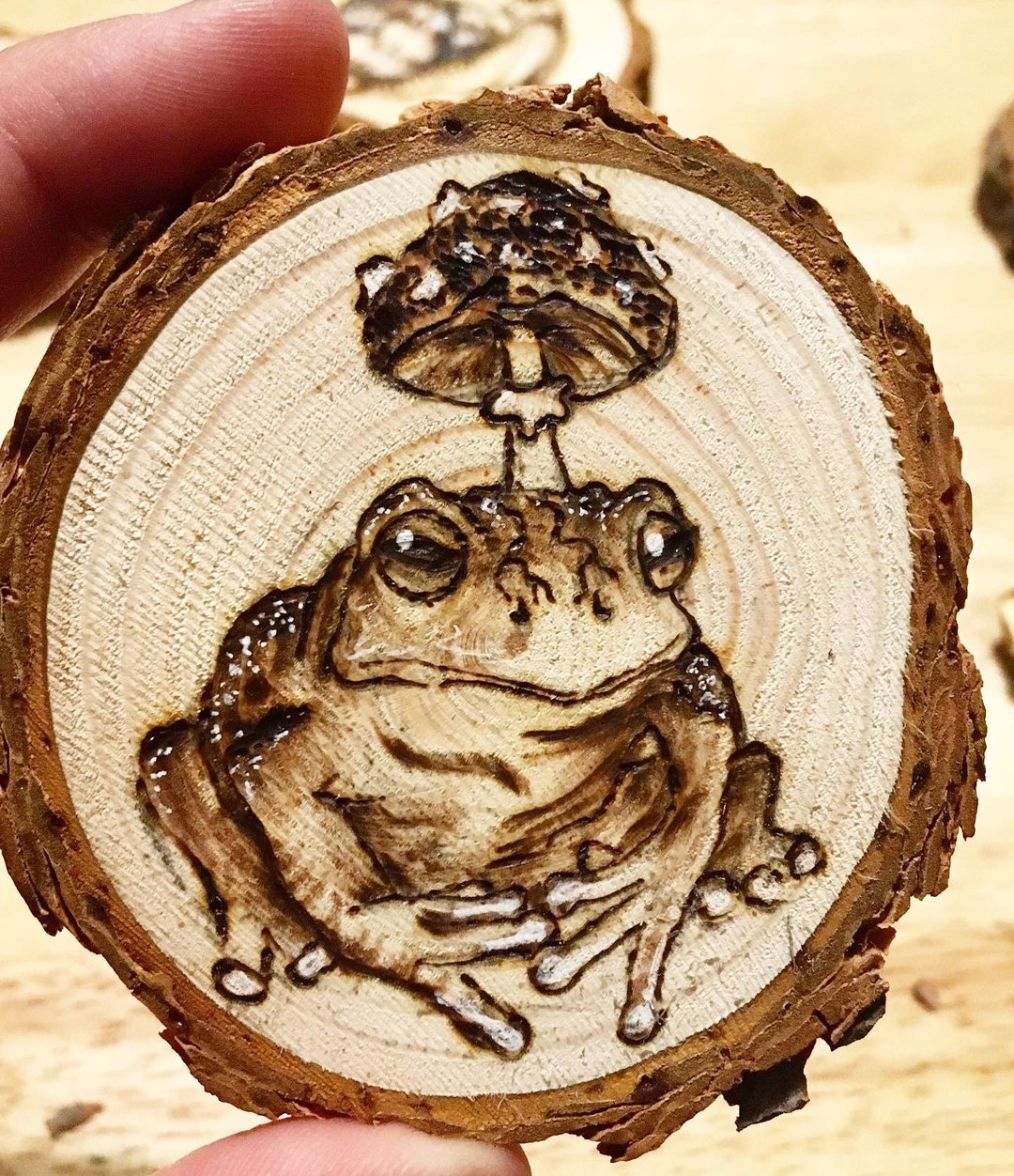 Cottagecore Detailed Frog/mushroom Ornaments/magnets/wall Decor - Etsy