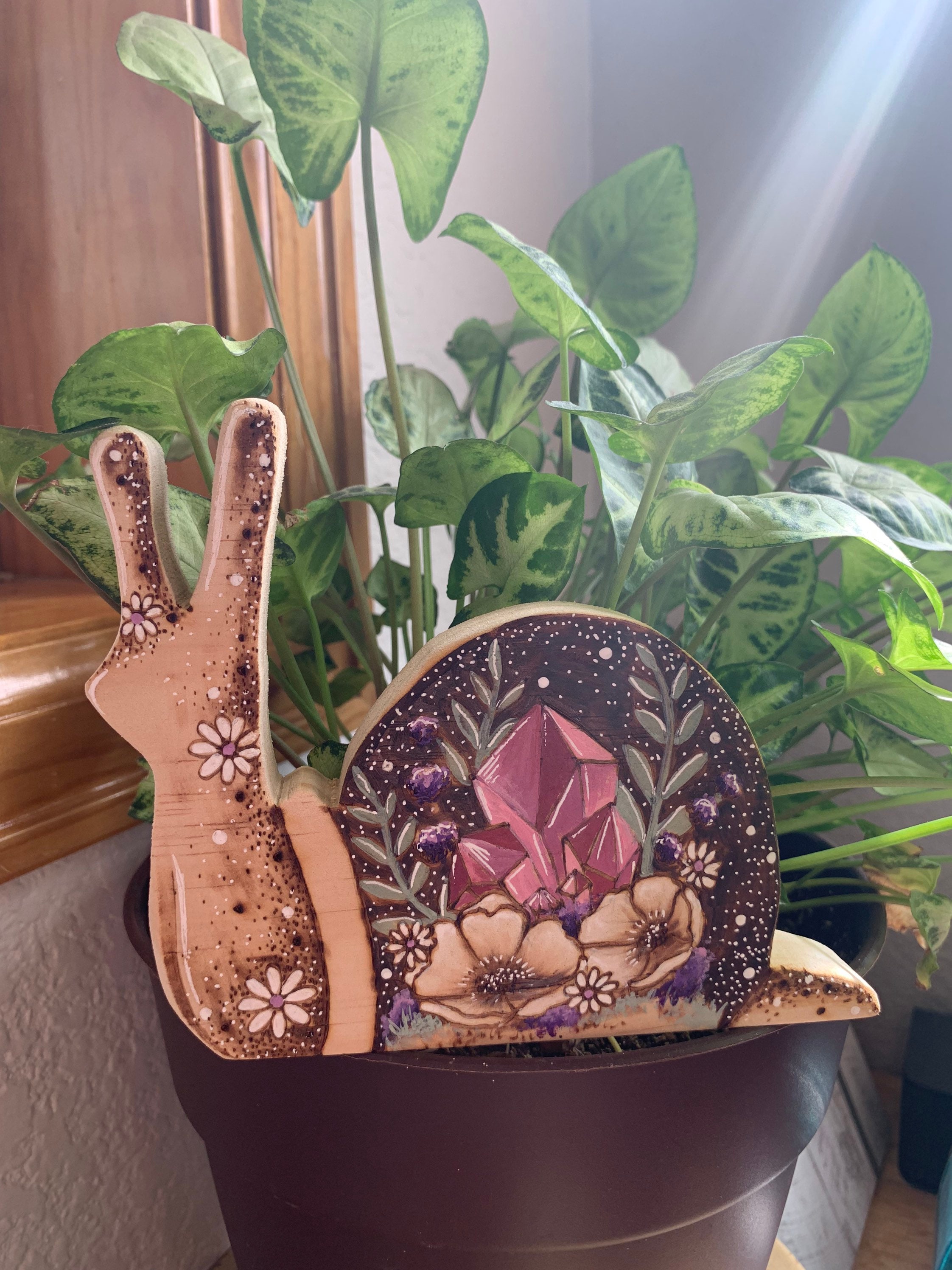 Cottagecore Detailed Snail Shelf Decor - Etsy