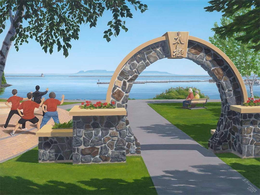 Limited Edition Giclee Print jewel of the Marina Taiji Tai Chi Park ...