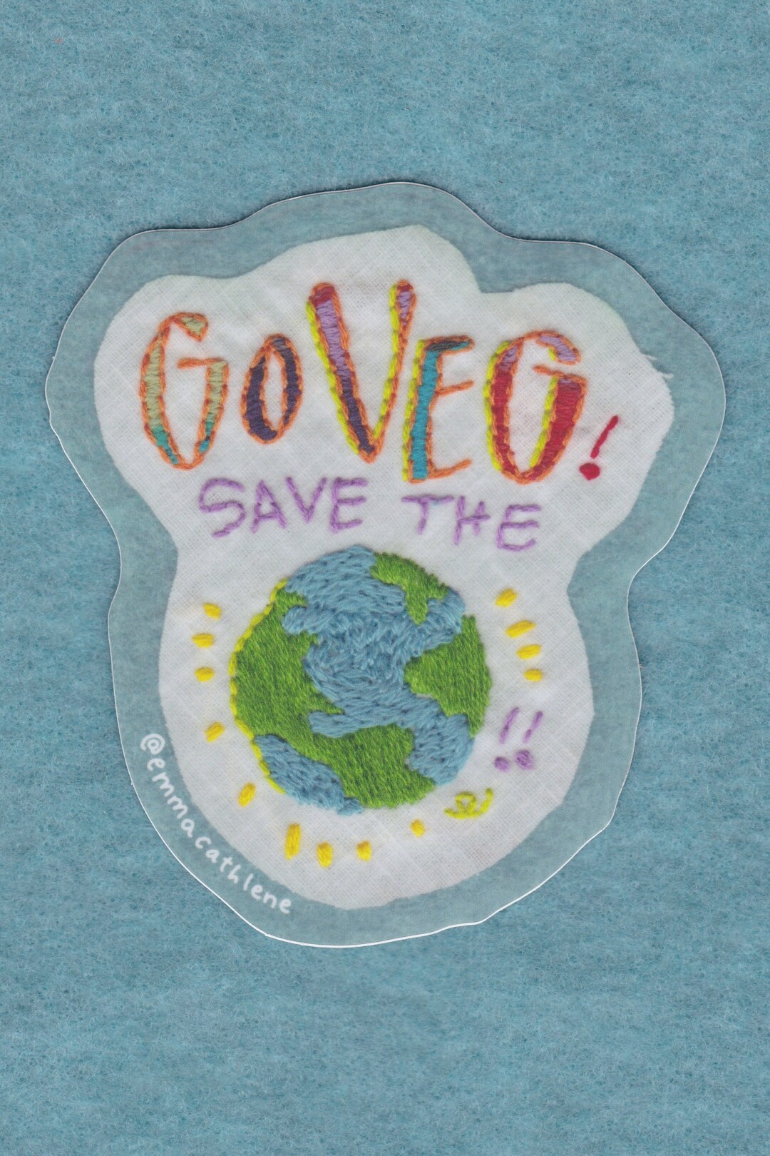 Go Veg 4 Vinyl Sticker - Etsy