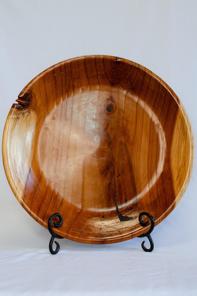 Large Wood Plate / White Oak Plate / Handcrafted Pine Plate / Hand Made ...