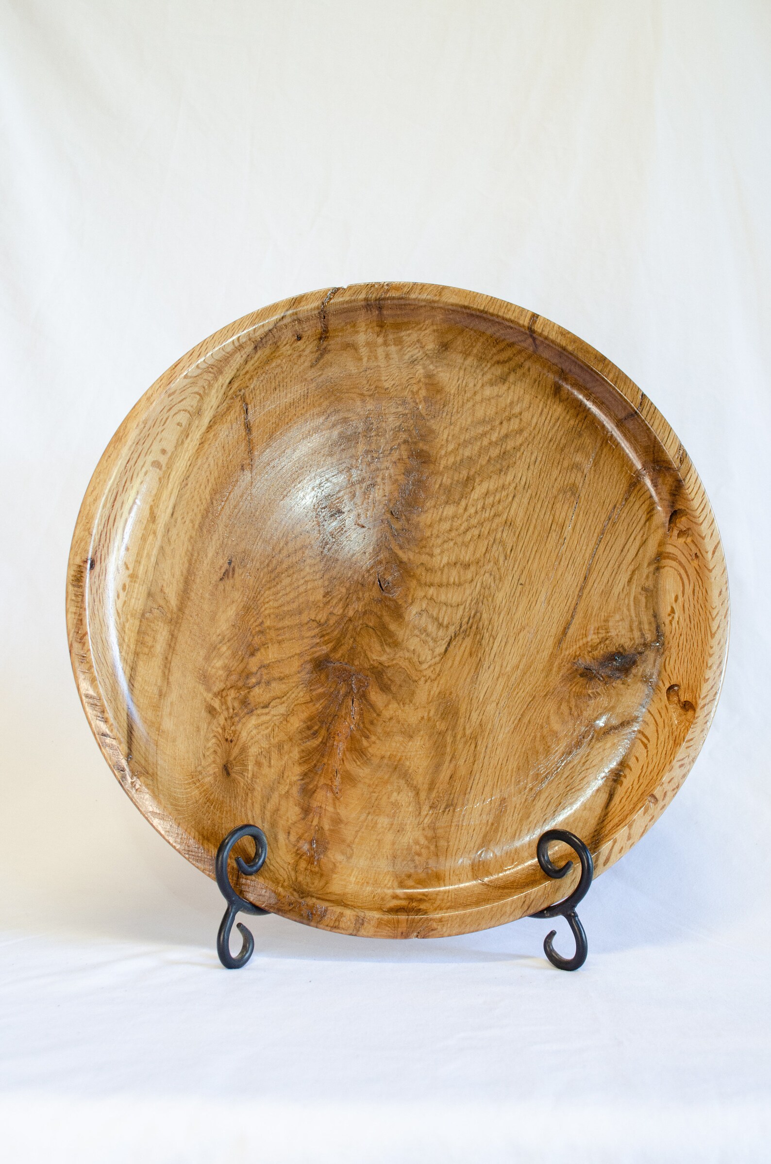 Large Wood Plate / White Oak Plate / Handcrafted Pine Plate / Hand Made ...