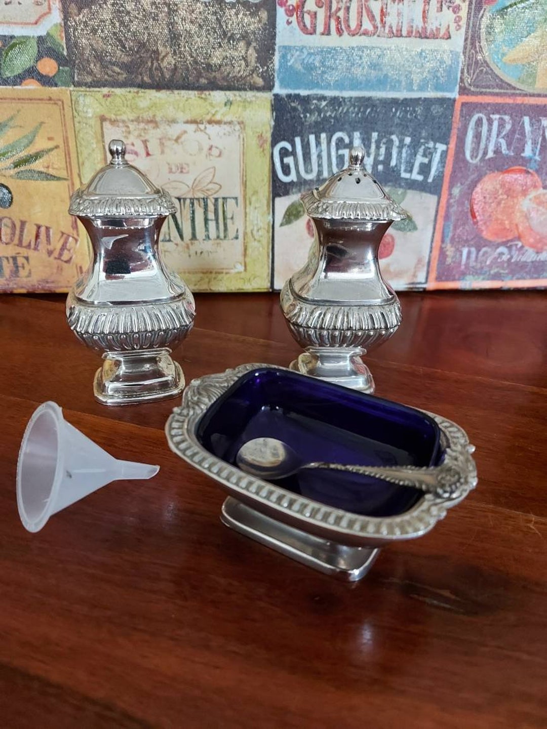 Grenadier Silver Plated Condiment Set. - Etsy