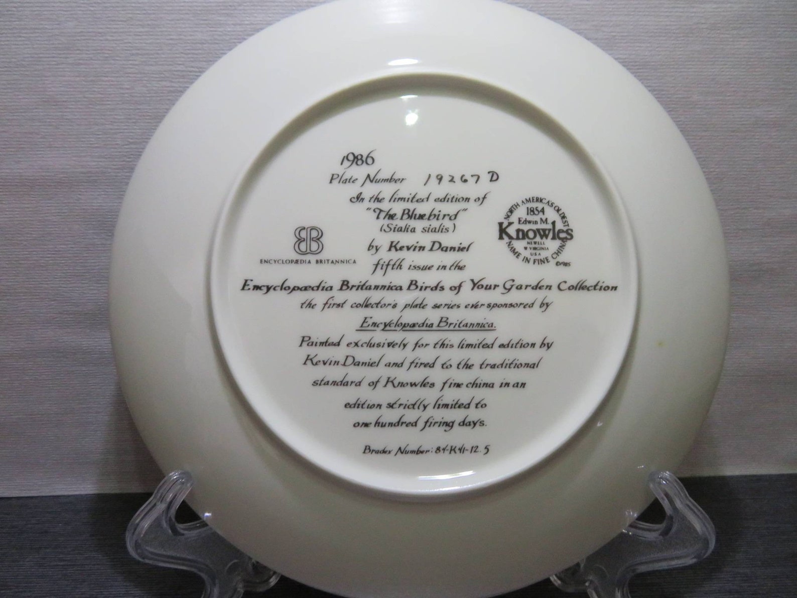 Vintage Collectors Plate by Edwin M Knowles. - Etsy